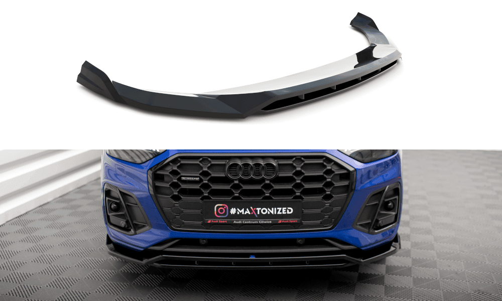 Front Lippe / Front Splitter / Frontansatz V.1 für Audi Q5 S-Line FY ...