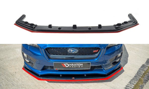 Front Lippe Front Splitter Frontansatz V.4 fur Subaru WRX STI von Maxton Design GG2 Fahrzeugtechnik